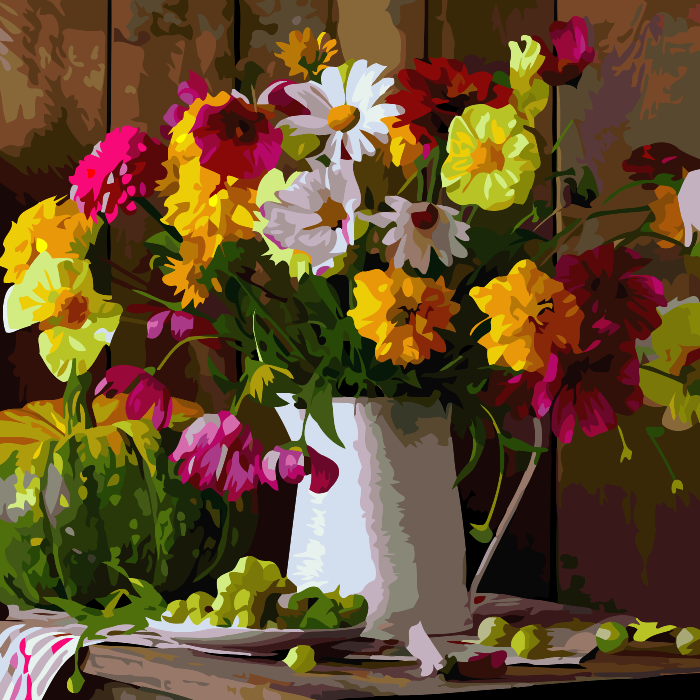 Oil Painting: Color by Number